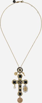 Dolce & Gabbana Sicily Necklace 18-carat Yellow Gold And Black Sapphires - Frau Ketten Gold Metall Onesize