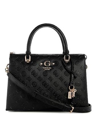 Guess sac à main sac à épaule bandoulière Dita Multi Compartment Satchel Black Logo noir