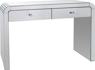 Vente-Unique Konsole mit 2 Schubladen aus MDF und Spiegel - PIKIO