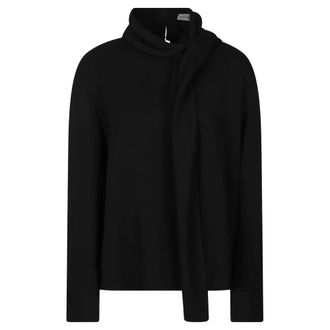 Balenciaga Seidenschal-Hemd - - Blouses & Shirts - Damen - Schwarzk - S