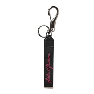 Dolce & Gabbana Polyester Logo Schl&uuml;sselanh&auml;nger - - Accessories - Herren - Schwarzk - ONE SIZE