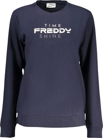 Freddy Femme, Sweatshirts et sweats &agrave; capuche, Bleu, Taille: 40 FR T-shirt &agrave; manches longues et col rond