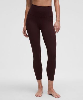 lululemon Align Hose mit hohem Bund und Taschen f&uuml;r Frauen - 64 cm - Gr&ouml;&szlig;e 0 in Goodnight Plum