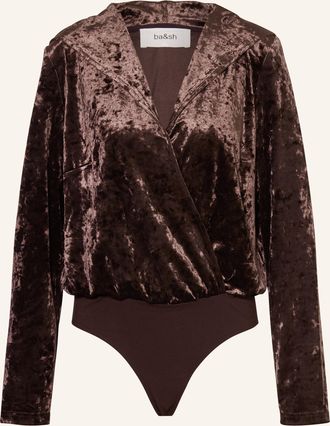 BA&SH Ba&Sh Samt-Body Laia braun