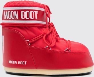 Moon Boot Niedrige Nylon-Schneestiefel mit Logo und verstellbaren Schn&uuml;rsenkeln