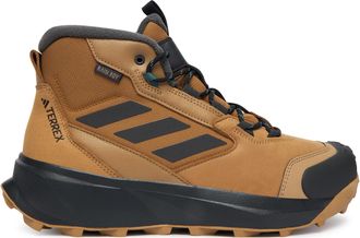 adidas Trekkingschuhe adidas Terrex Winter Leather Mid Cut Rain.Rdy Cold JR5297 Braun