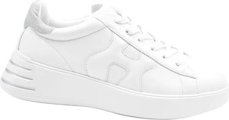Hogan Low-Top Sneaker - Laced White Flat Shoes - Gr. 39 (EU) - in Wei&szlig; - f&uuml;r Damen