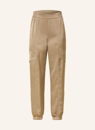Marc Cain Satinhose Rhodos Im Jogging-Stil beige