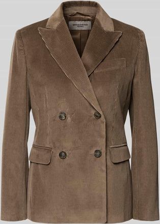 Max Mara Regular Fit Longblazer mit Cordstruktur