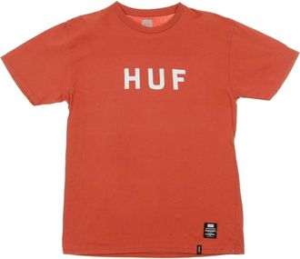 HUF Huf, Homme, Tops, Rouge, Taille: XL T-shirt Homme Poppy