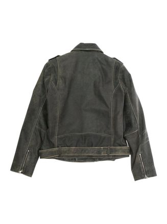 Marni Boys Kids Jacket Black Leather Goat
