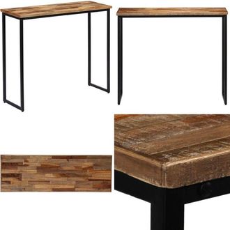 vidaXL Konsolentisch Recyceltes Massivholz Teak 90 x 30 x 76 cm - Tisch - Konsole - Wohnzimmerschmuck - Deko - Sideboard - Home & Living