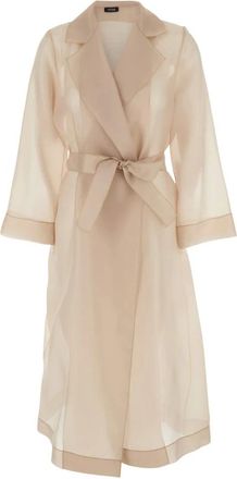 Pla&icirc;n Plain, Femme, Manteaux, Beige, Taille: 40 FR Trench-Coat Ceintur&eacute;