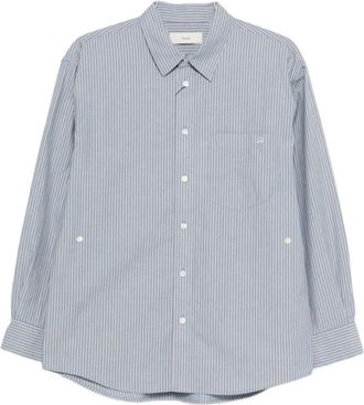 Dunst Femme, Blouses et Chemises, Bleu, Taille: 40 FR Chemise en coton ray&eacute;