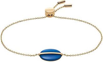 Skagen Bracelet Pour Femmes Verre De Mer, Longueur : 216mm, Largeur : 10.5mm Bracelet En Acier Inoxydable Doré, SKJ1576710, Or et Corail