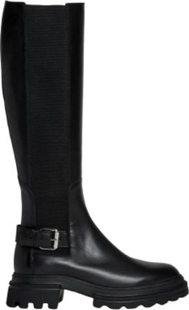 Hogan Femme, Chaussures, Noir, Taille: 40 EU Bottes Chelsea 10-Storey