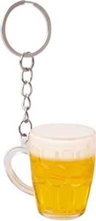 Generic Porte-clés bouteille de bière - Réplique réaliste de mini bouteille de bière en alliage de zinc durable, charme esthétique décoratif, léger et durable