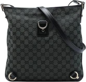 Gucci Pre-owned Sac bandouli&egrave;re en toile - Femme - Pre-owned - Vert - Taille: ONE Size