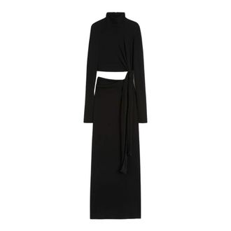 Sportmax Wickelkleid - - Dresses - Damen - Schwarzk - XS