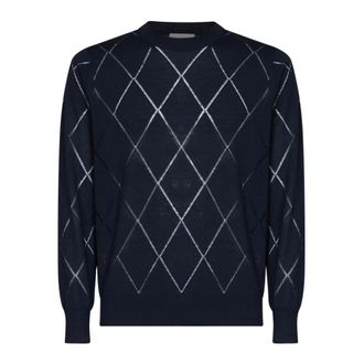 Dries Van Noten Rundhals-Strickpullover - - Knitwear - Herren - Blau - L
