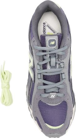 New Balance Suede and Mesh Low-Top Sneaker - Gray