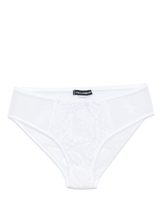 Dolce & Gabbana culotte à empiècements en dentelle - Blanc