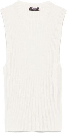 PESERICO Fein geripptes Trägershirt - Nude