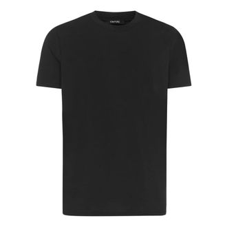 Tom Ford T-Shirt mit Logo - - Tops - Herren - Schwarzk - S