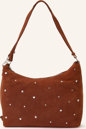 N&uacute;noo N&uacute;noo Schultertasche Rio Sweetheart Mit Nieten braun