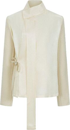 Shanghai Tang Gewickelte Bluse - Nude