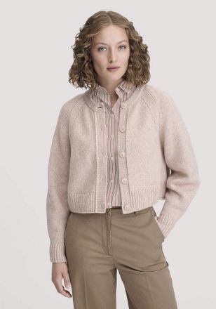 Hessnatur Strickjacke aus Bio-Merinowolle mit Bio-Baumwolle (1-tlg)