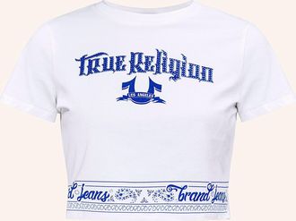 True Religion T-Shirt Bandeau weiss