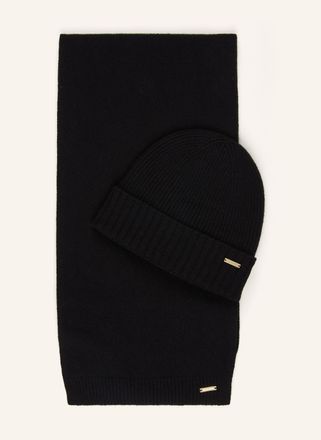 Woolrich Woolrich Set: Schal Und M&uuml;tze Mit Geschenkbox schwarz