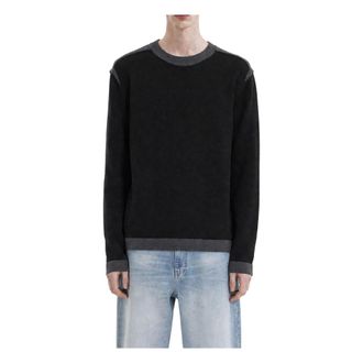 Maison Margiela Homme, Pulls, Noir, Taille: M Pull col rond