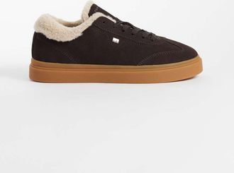 Tommy Hilfiger Carola baskets &agrave; semelle cupsole en daim marron