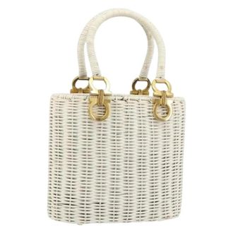 Ferragamo Pre-owned Wood Hand Bag - - Pre-owned - Damen - Wei&szlig; - ONE SIZE