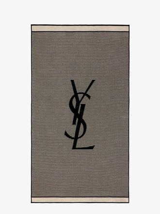 Saint Laurent Certified cotton striped beach towel - SAINT LAURENT - gender_Woman