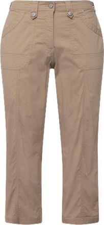 Ulla Popken Damen große Größen Übergrößen Plus Size 7/8-Cargohose, Krempelriegel, Komfortbund kitt 54 720673679-54