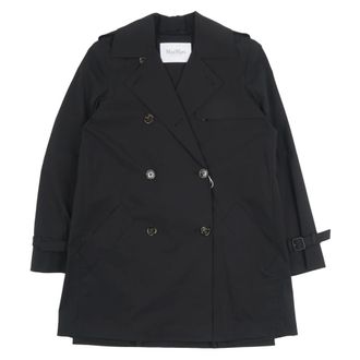 Max Mara Femme, Manteaux, Noir, Taille: 40 FR Landa Raincoat