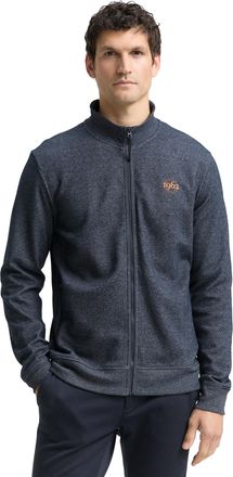 Tom Tailor Herren 1049523 Sweatjacke in Melange-Optik, 30328-Navy Fine Yd Stripe, 3XL