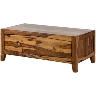Massivmoebel24 Couchtisch Sheesham 115x60x45 braun lackiert ancona 102