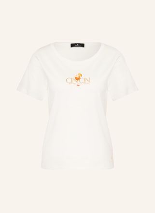 Monari Monari T-Shirt Mit Schmucksteinen weiss
