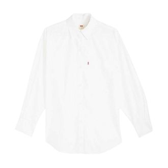 Levi's Nola Hemd f&uuml;r Damen, &Uuml;bergro&szlig;, Lang&auml;rmlig (Leuchtend Wei&szlig;)