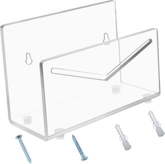 NUOBESTY Acryl Briefhalter Organizer Transparent Schreibtisch Mail Organizer Dokumentenhalter für Büro Schule Zuhause Stabiles Material Platzsparend Klar und E