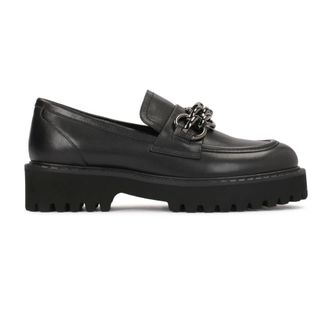 Kazar Femme, Chaussures, Noir, Taille: 41 EU Chaussures Slip-On de Randonn&eacute;e avec D&eacute;tail de Cha&icirc;ne