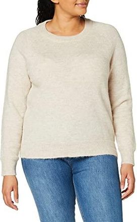 Selected Femme Slflulu Ls Knit O-neck Noos Sweater, Finition : Bouleau., S EU