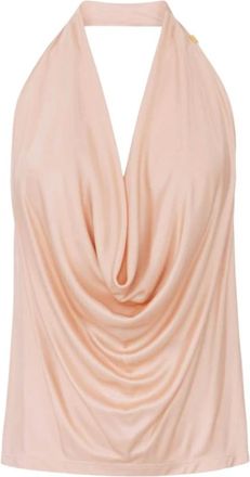 Elisabetta Franchi Femme, Tops, Rose, Taille: 36 FR Haut Dos Nu Drap&eacute;