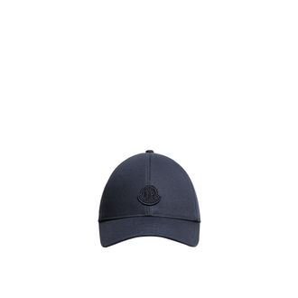 Moncler Moncler Casquette En Gabardine, Femme, Bleu, Taille: Uni