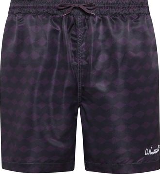 On Vacation Glatte Badeshorts Vacanza mit geometrischem Print in