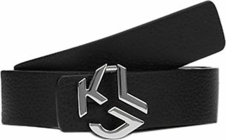 Karl Lagerfeld WomenS, Mono Reversible Belt, Black, 65